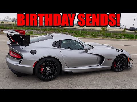MODIFIED CARS SEND IT For My BIRTHDAY! (Brutal Accelerations RIGHT IN FRONT OF THE COPS!)