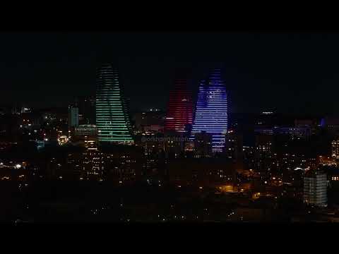 Baku Nights drone view. 2026