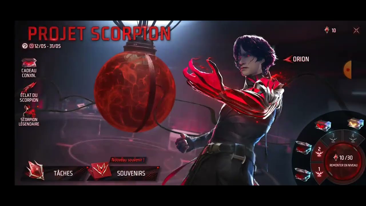 le skin orion alias (scorpion)/free fire🦂🦂 - YouTube