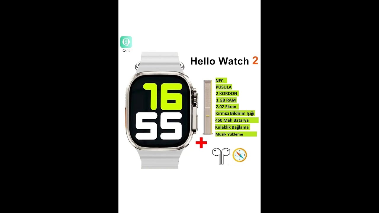 HELLO WATCH 2 APPLE WATCH ULTRA TANITIM - YouTube
