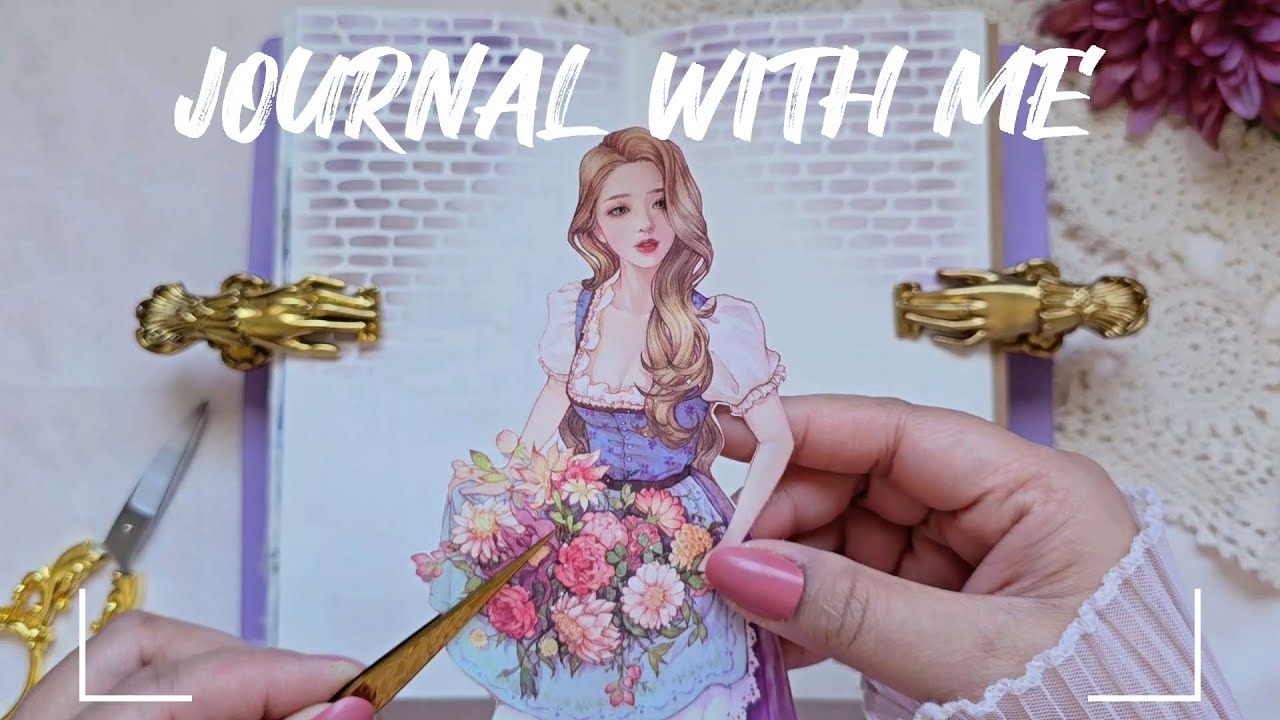 ASMR Journaling | Flowers & Butterflies - YouTube