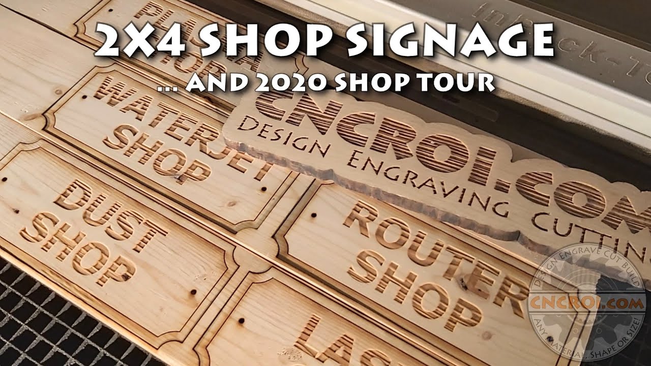 2x4 Shop Signage... and 2020 Shop Tour! - YouTube