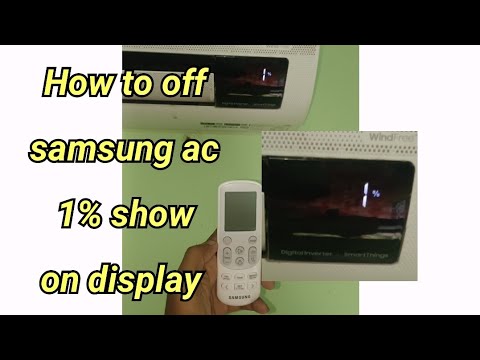 Samsung AC display 1 show problem solved - YouTube