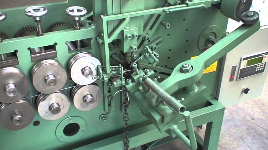 round ring chain making machine - YouTube