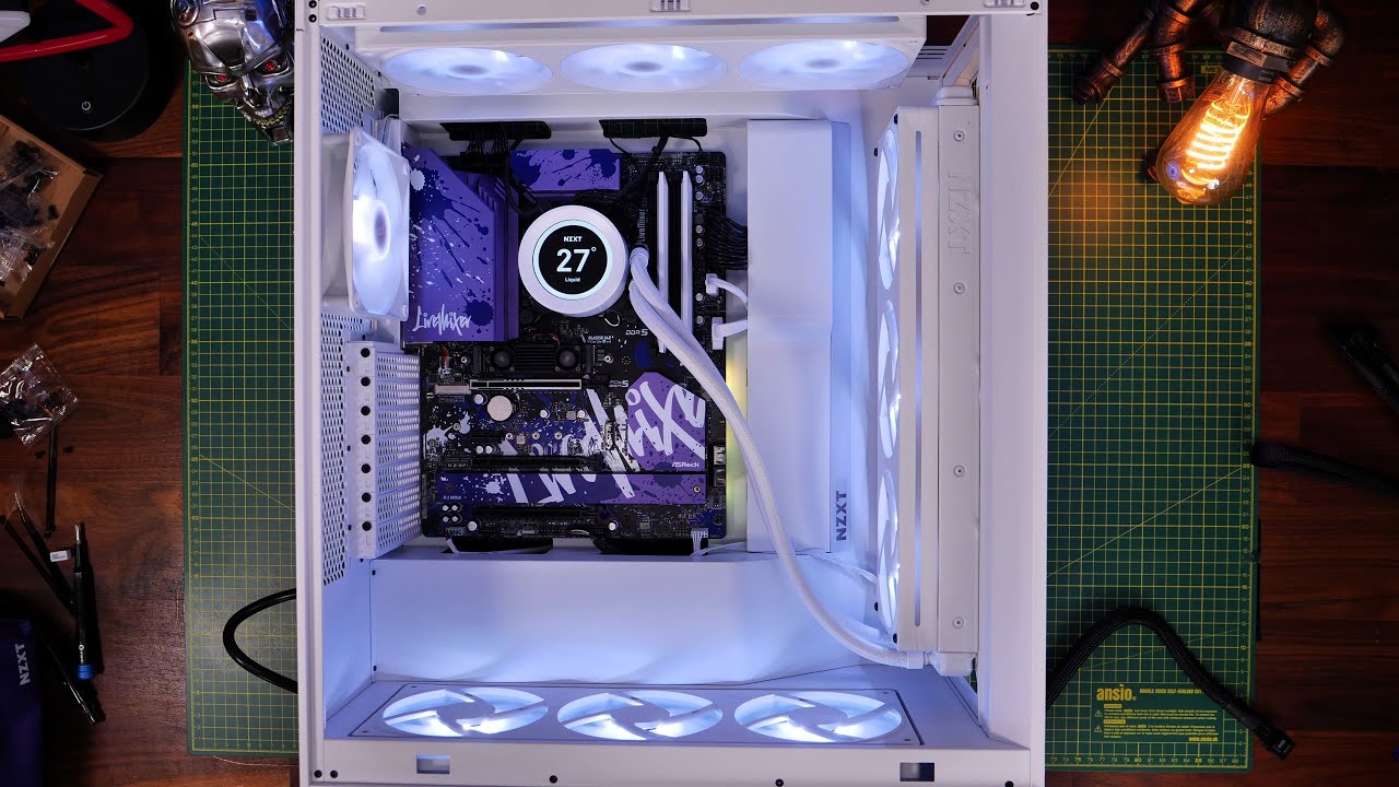 NZXT H7 Flow RGB 2024 PC build timelapse and showcase - YouTube