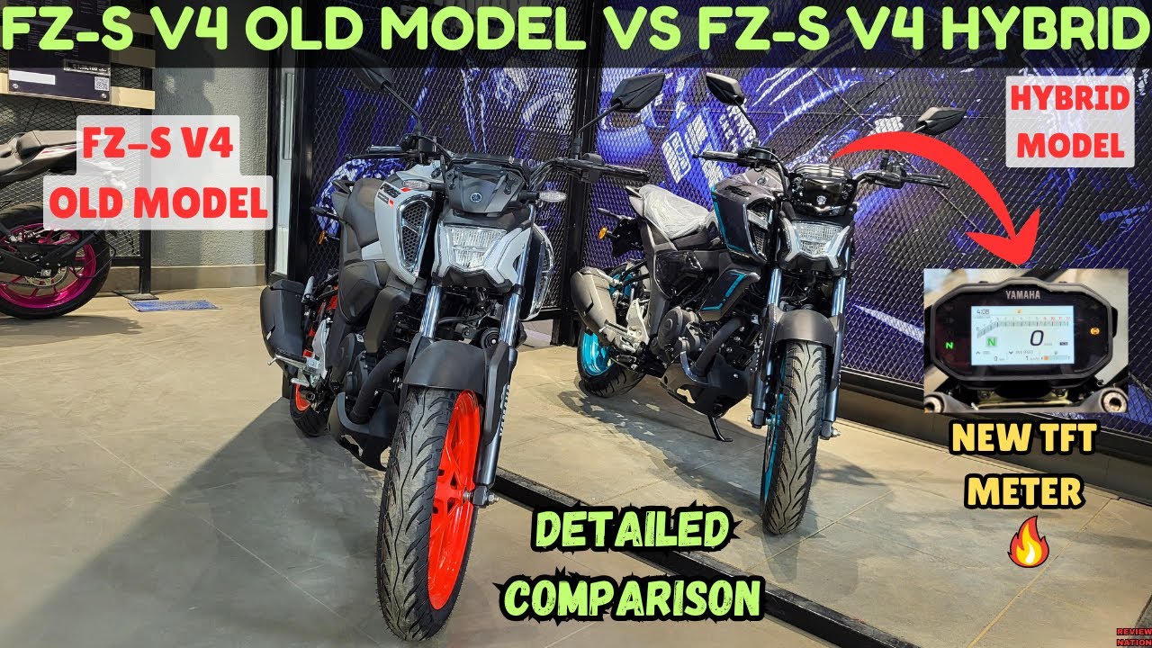 2025 FZ-S V4 Hybrid vs FZ-S V4 Old Model Detailed Comparison 🔥 | New ...
