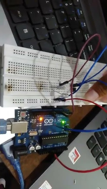 Arduino Uno menggunakan 1 push button dan 1 lampu - YouTube