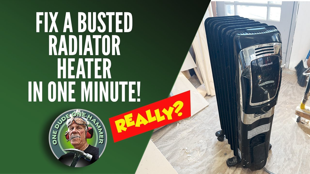 FIX AN OIL FILLED HEATER IN ONE MINUTE! - YouTube