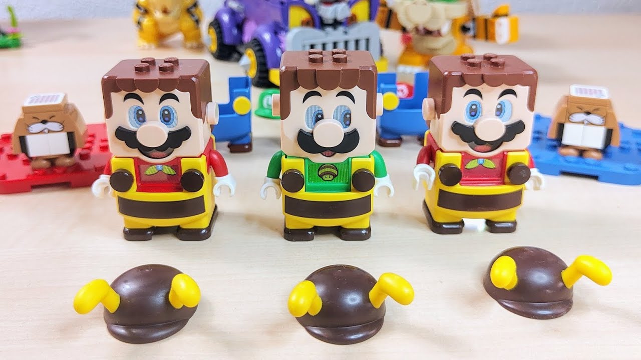 Lego Mario and Luigi in Bee suit | Team Connected! - YouTube