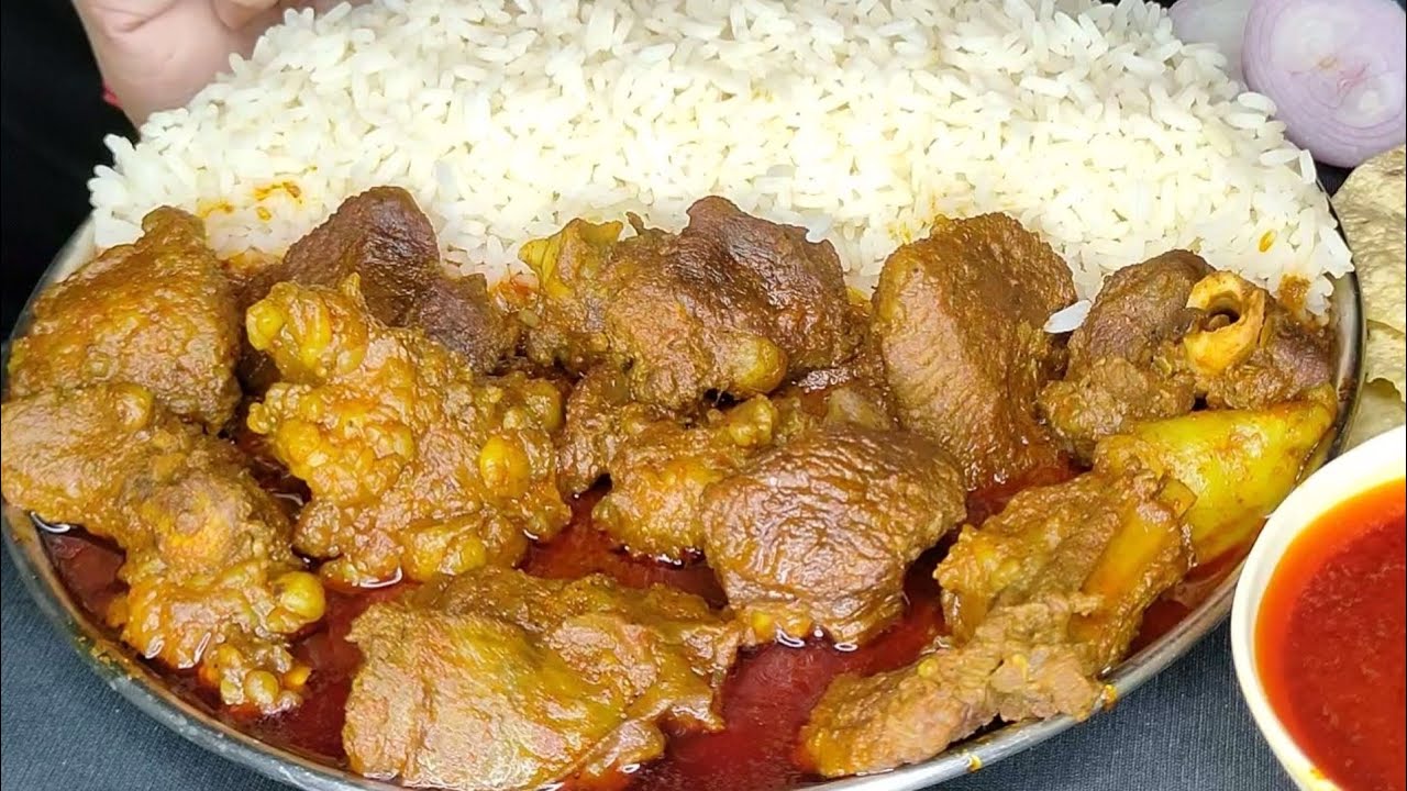 rice mutton eating mutton eating challenge mutton eating show mutton ...