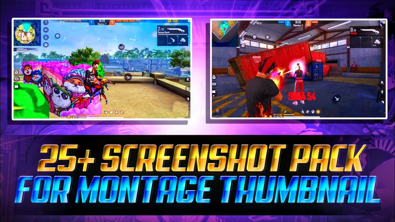 Free Fire Screenshot Pack For Montage👿 || Screenshot Pack For Gaming ...