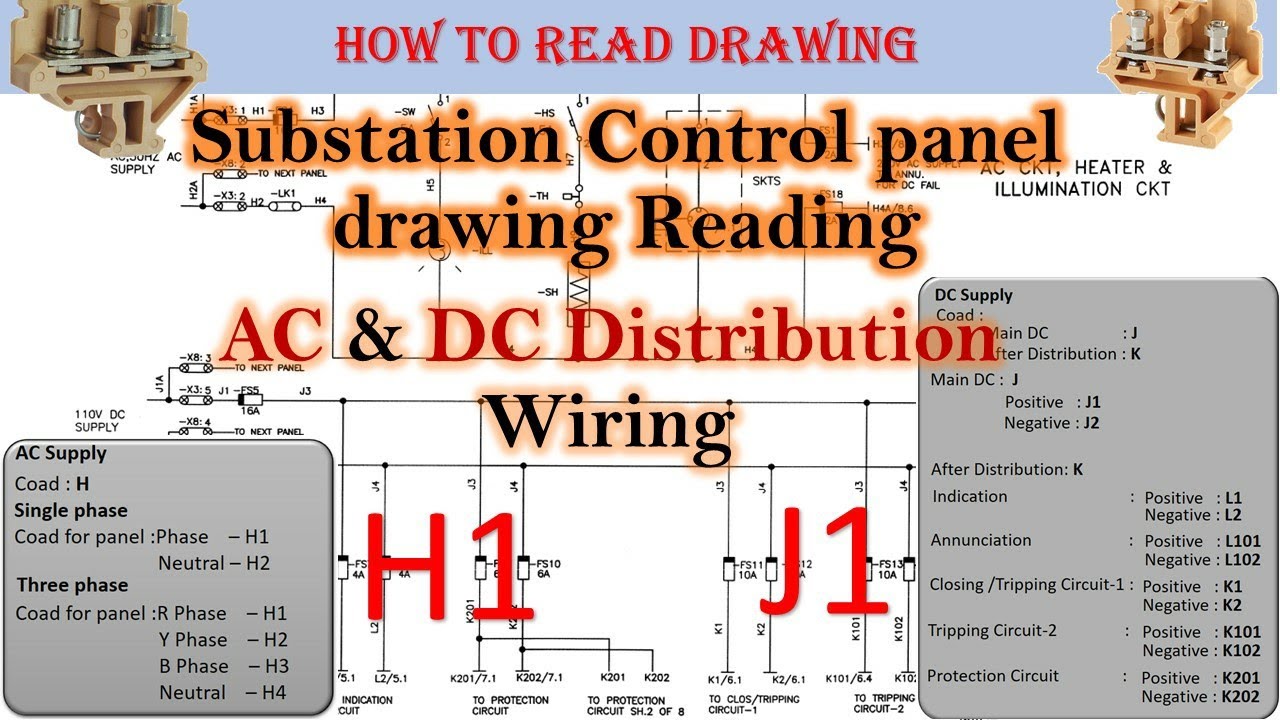 How to read Panel Drawings of AC and DC distribution wiring|| Part 2 ...