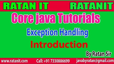 Core java Exception Handling All Videos by Ratan sir - YouTube