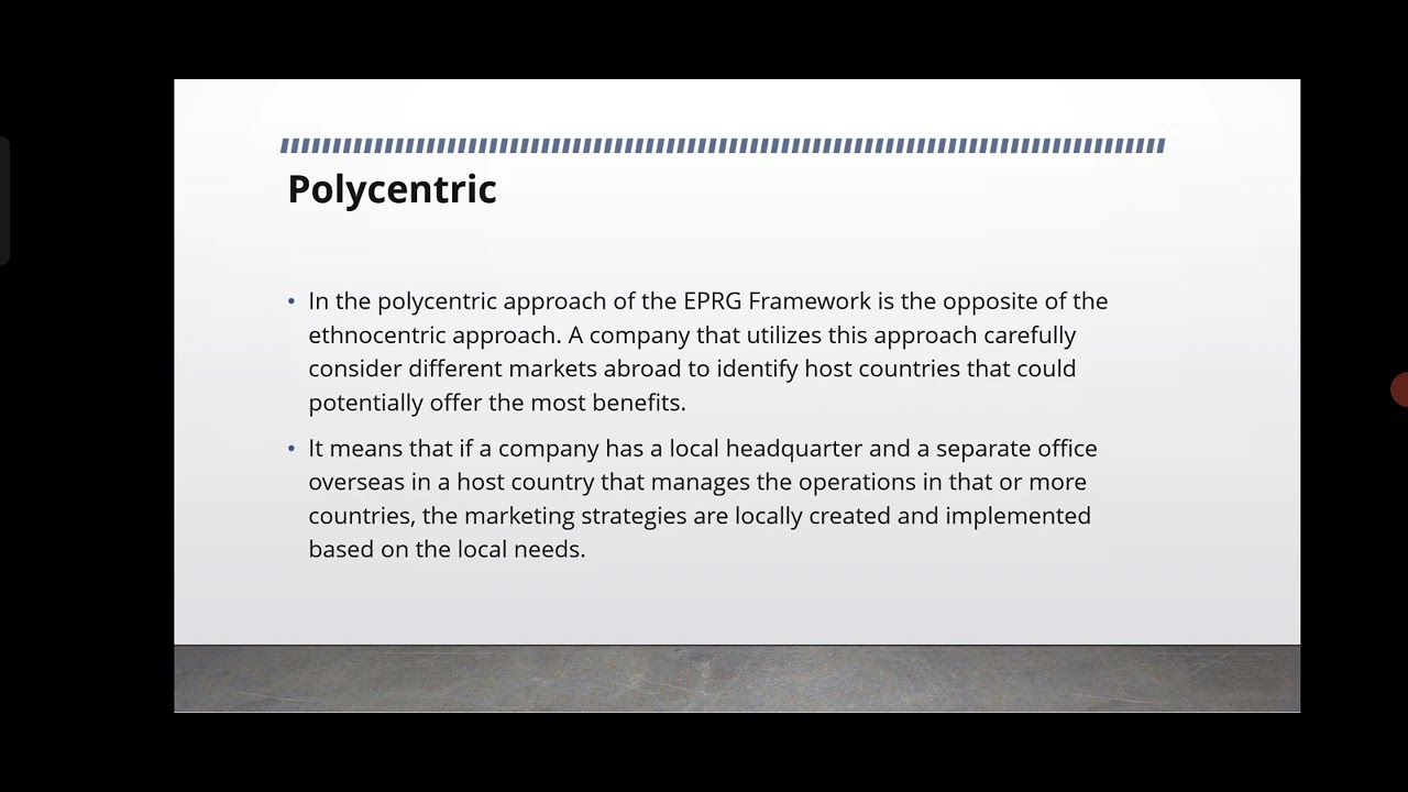 International business Explanation EPRG MODEL frameworks - YouTube