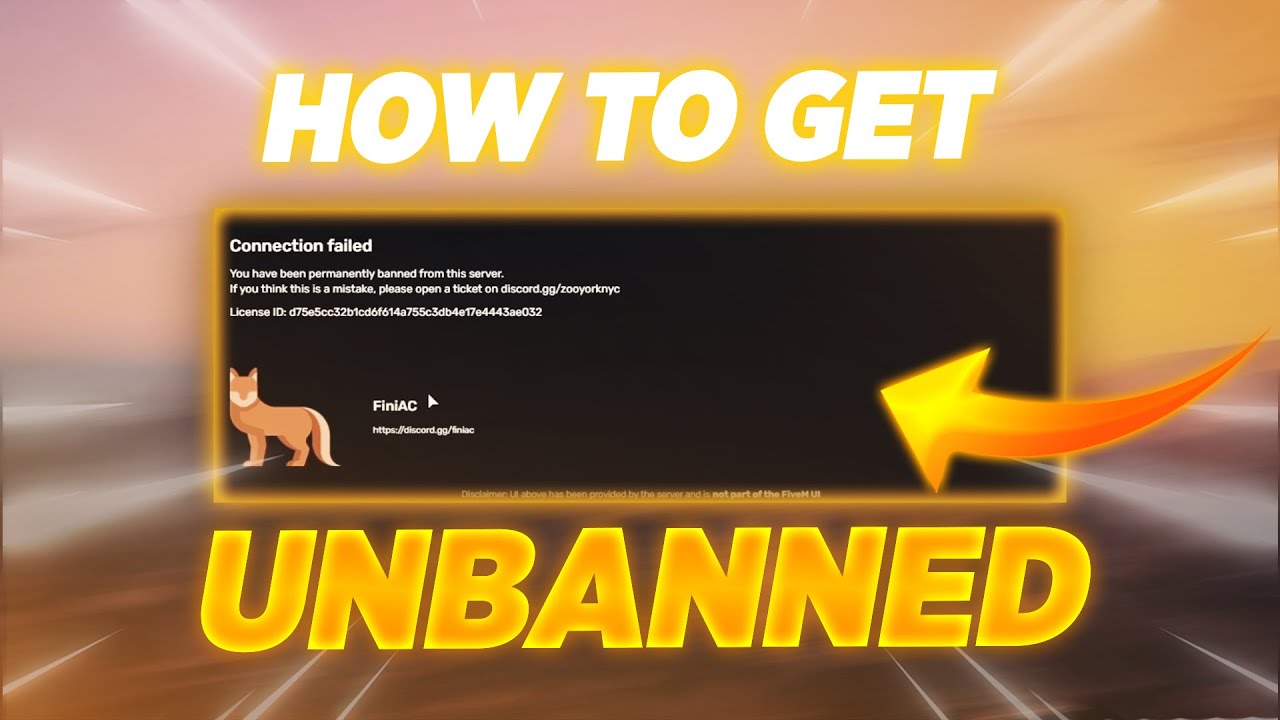 How To Get UNBANNED From Fini AC | FiveM Ban - YouTube