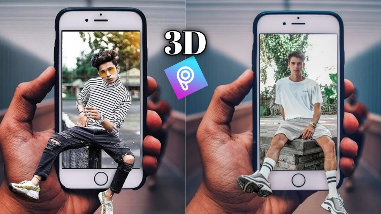 PicsArt Tutorial - Edit 3D Phone Effect | Om Photo Editing - YouTube