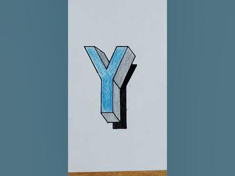 Easy 3d Drawing Letter Y For Beginners / How To Draw Easy Art 🎨 #3dart ...
