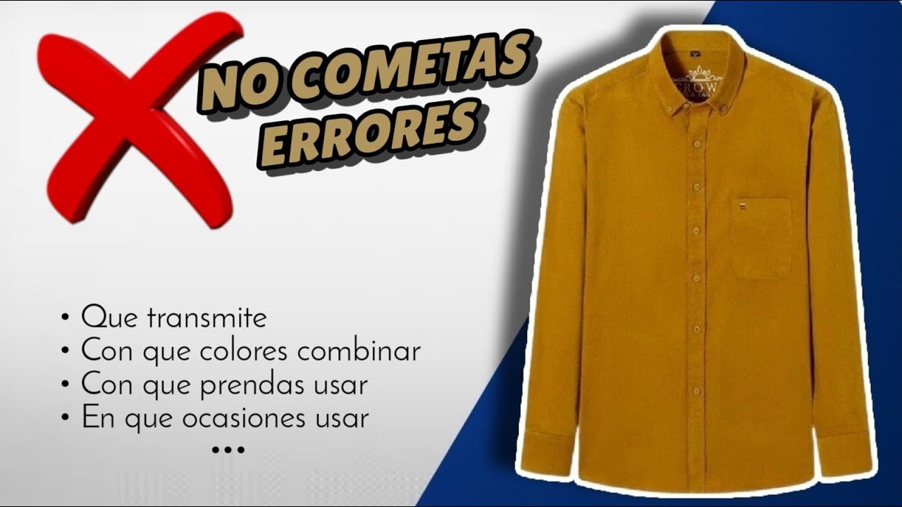 CAMISA MOSTAZA Como combinar y usar bien para hombre - YouTube