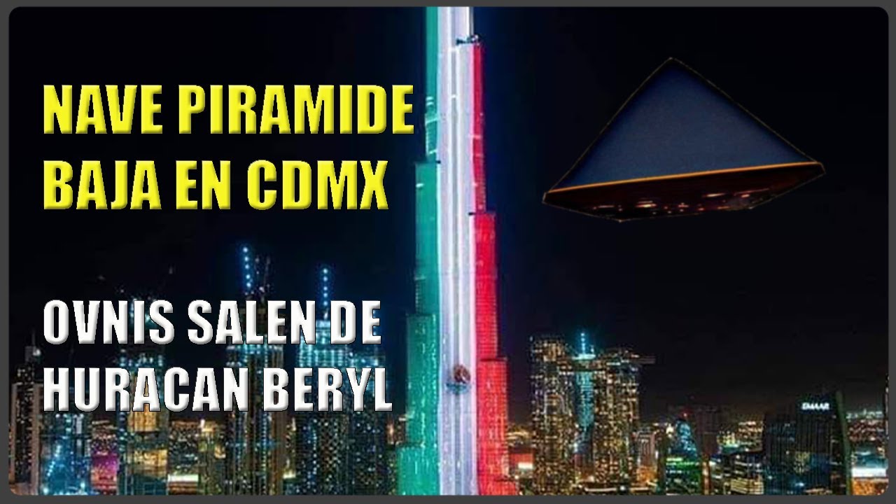APARECE NAVE NODRIZA ALIEN Pirámide en Ciudad Mexico Y OVNIS salen de ...