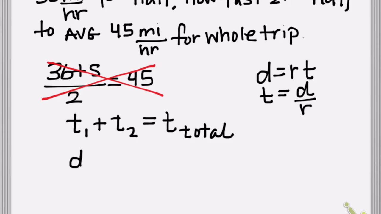 DRT Avg Speed Problem - YouTube