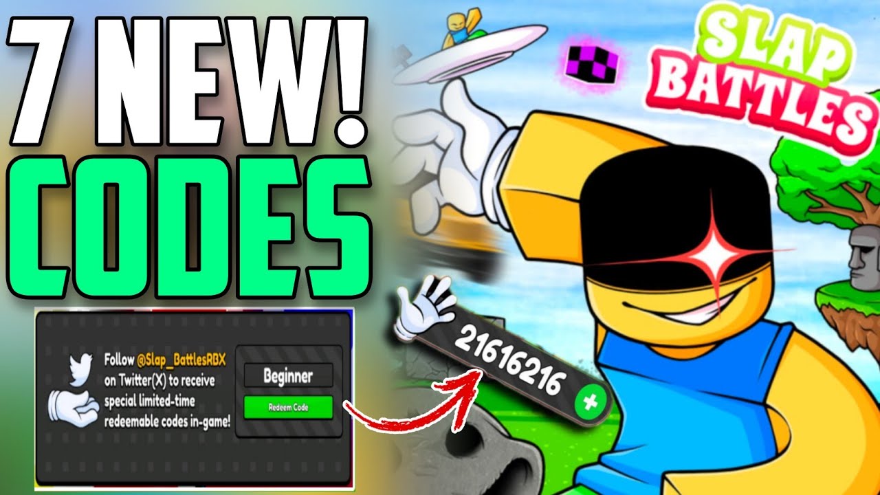 *NEW* ⚠️ALL WORKING UPDATE CODES FOR SLAP BATTLES IN 2024! ROBLOX SLAP ...