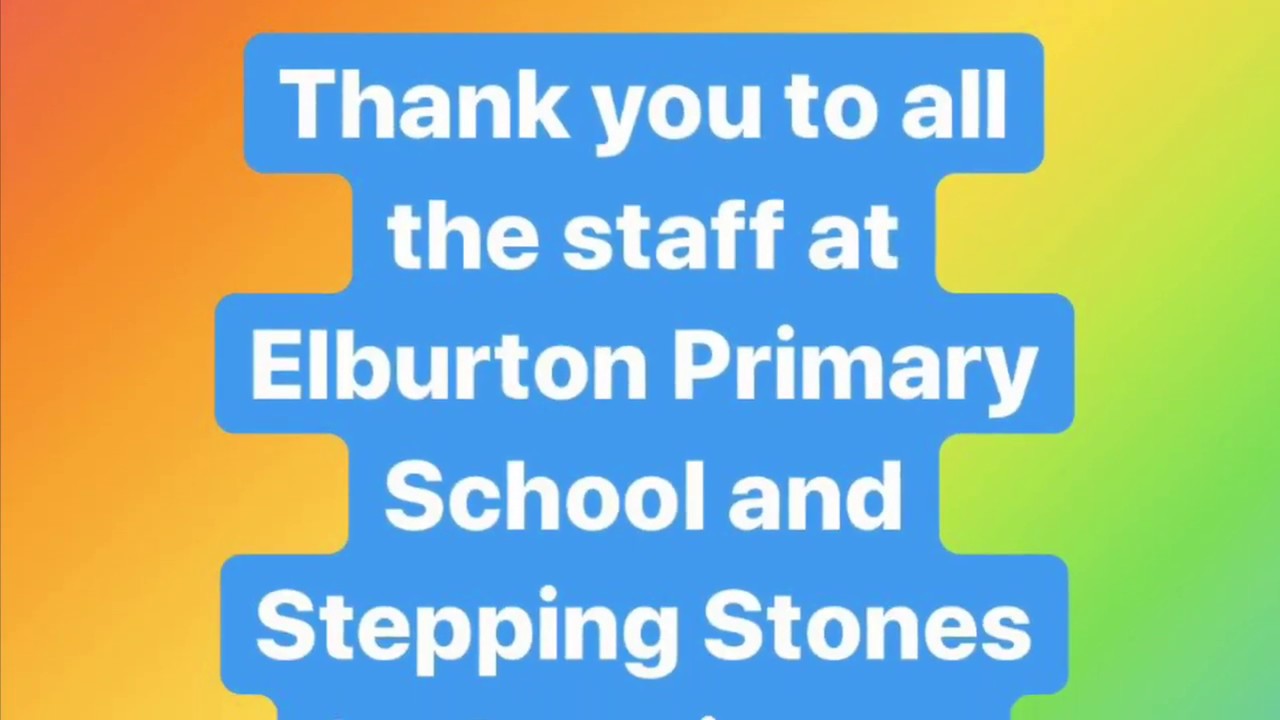 Foundation children at Elburton Primary School say a special thank you ...