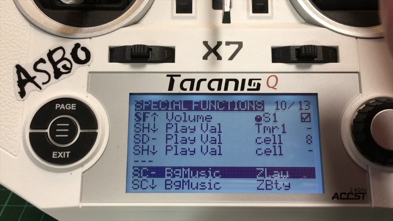 Taranis Q7 Background Music - YouTube