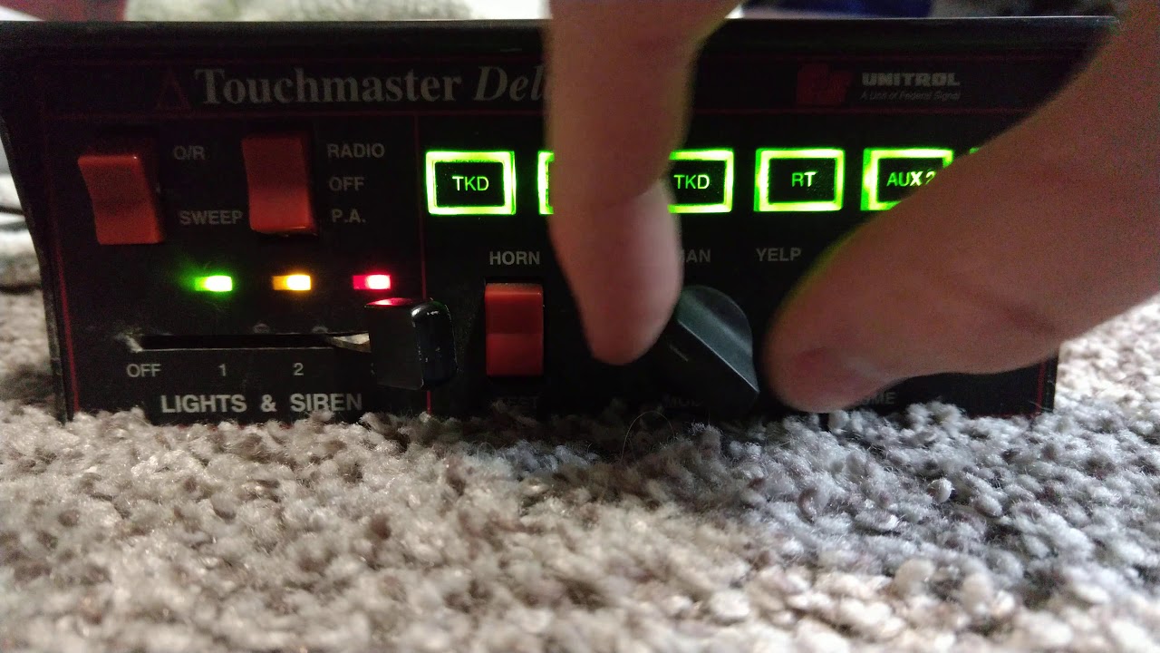 Unitrol Touchmaster Delta siren - YouTube