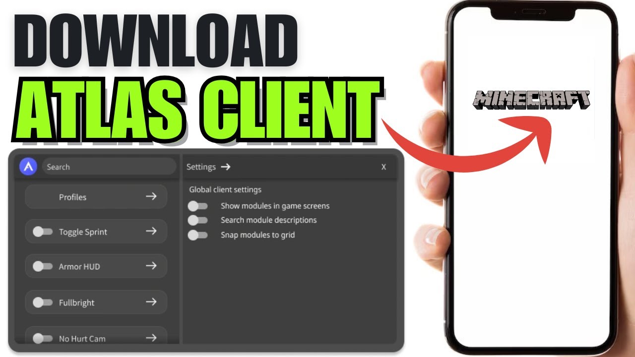 How To Download Atlas Client Minecraft (Step By Step) - YouTube