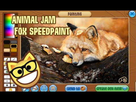 ANIMAL JAM SPEEDPAINT: Fox Drawing! - YouTube