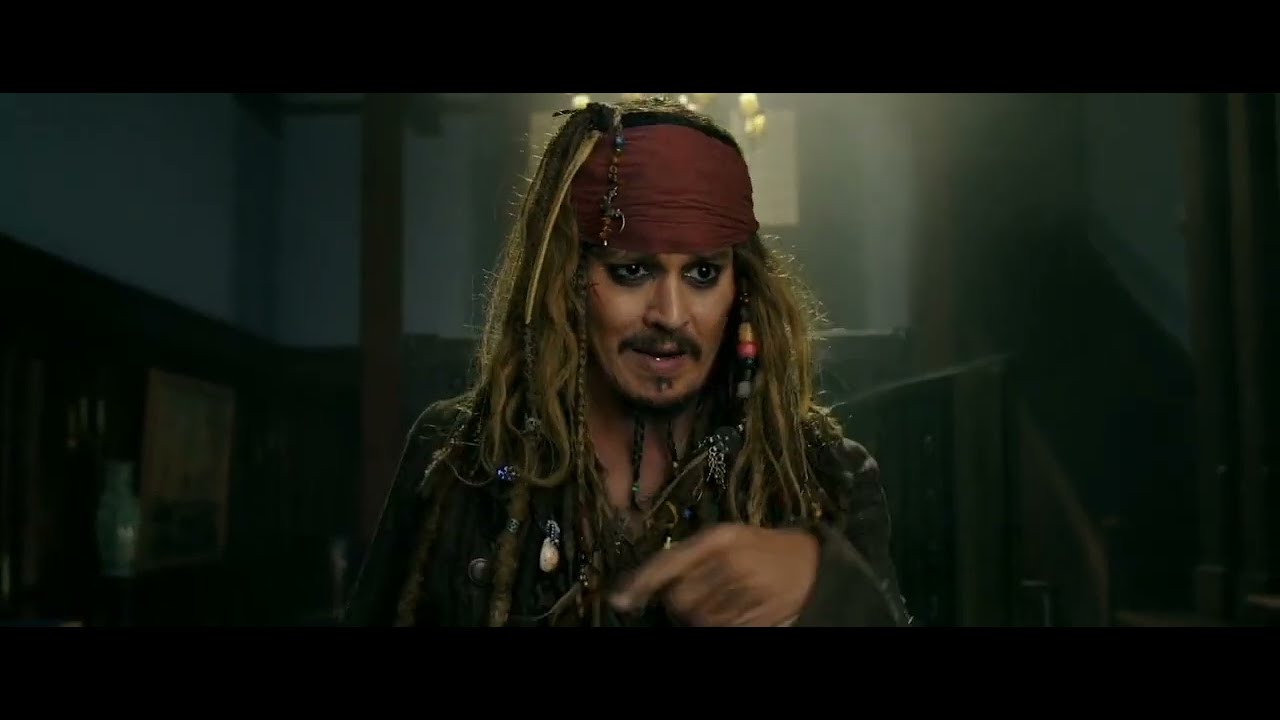 Jack sparrow bank robbery pirates of the caribbean 5 - YouTube