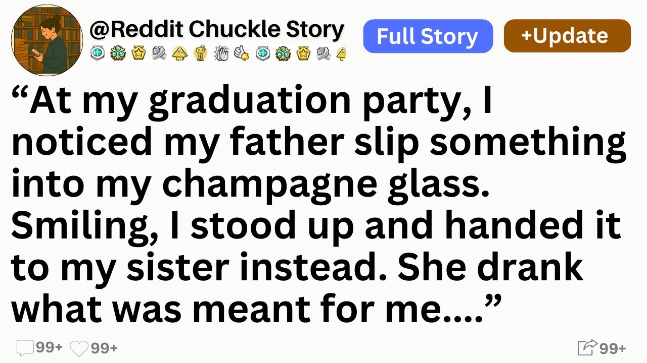 At my graduation party, I noticed my father slip something into my ...