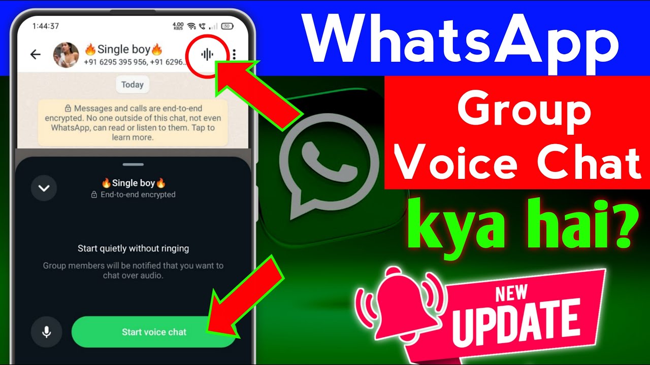 WhatsApp new Update group voice chat | How to use whatsapp new features ...