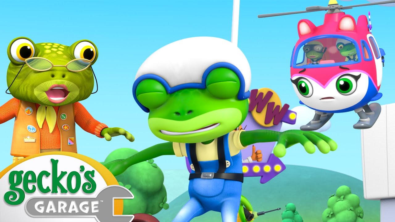 Gecko's Helicopter Rescue | Gecko the Mechanic | Vehicle Repair ...