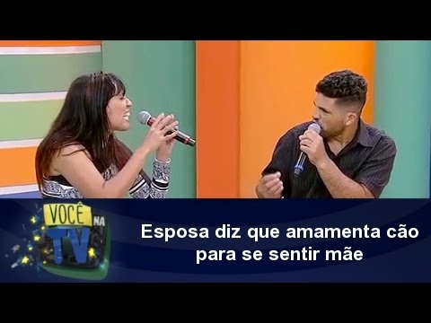 Esposa diz que amamenta cão para se sentir mãe