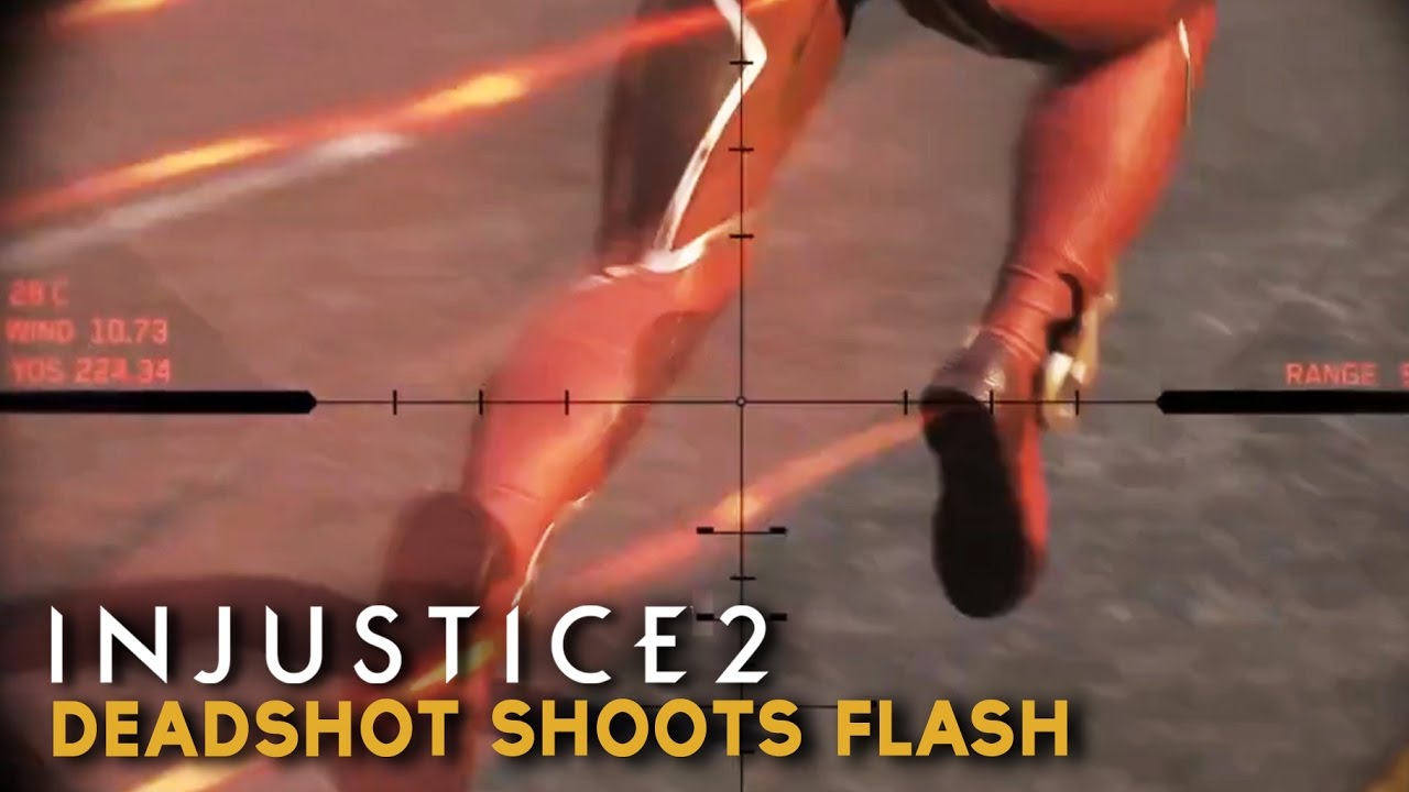 Injustice 2 - Deadshot shoots Flash - YouTube