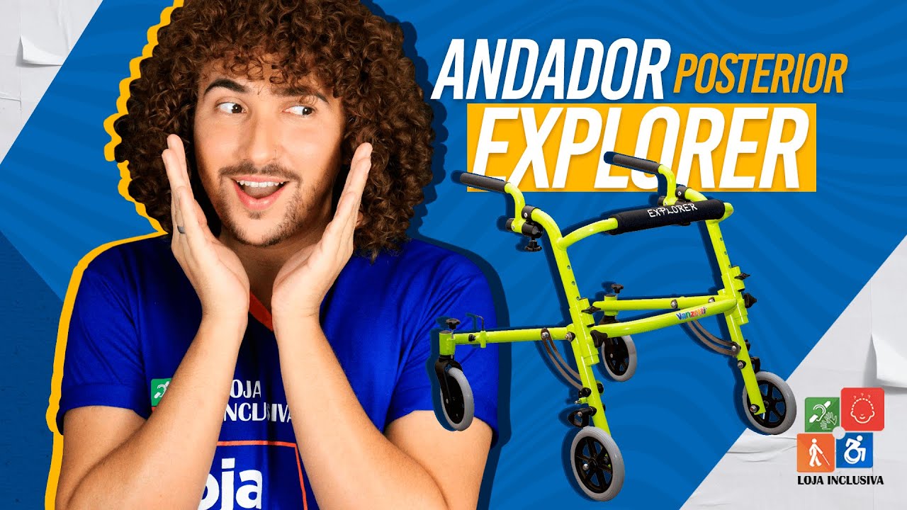 Andador Posterior Explorer - Vanzetti | Loja Inclusiva - YouTube