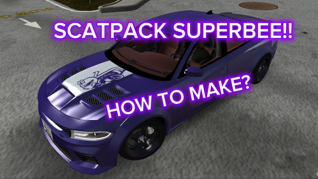 How to make this simple and easy Scatpack superbee logo in Car Parking ...