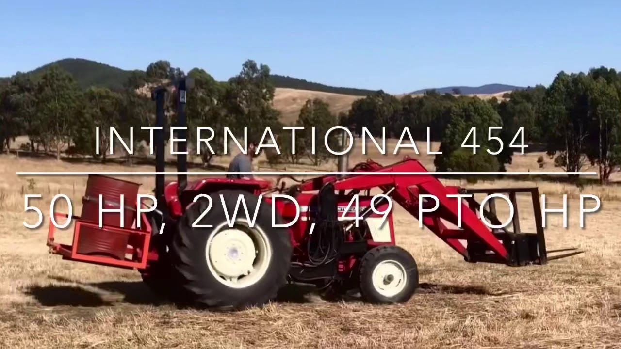 International 454 tractor - YouTube