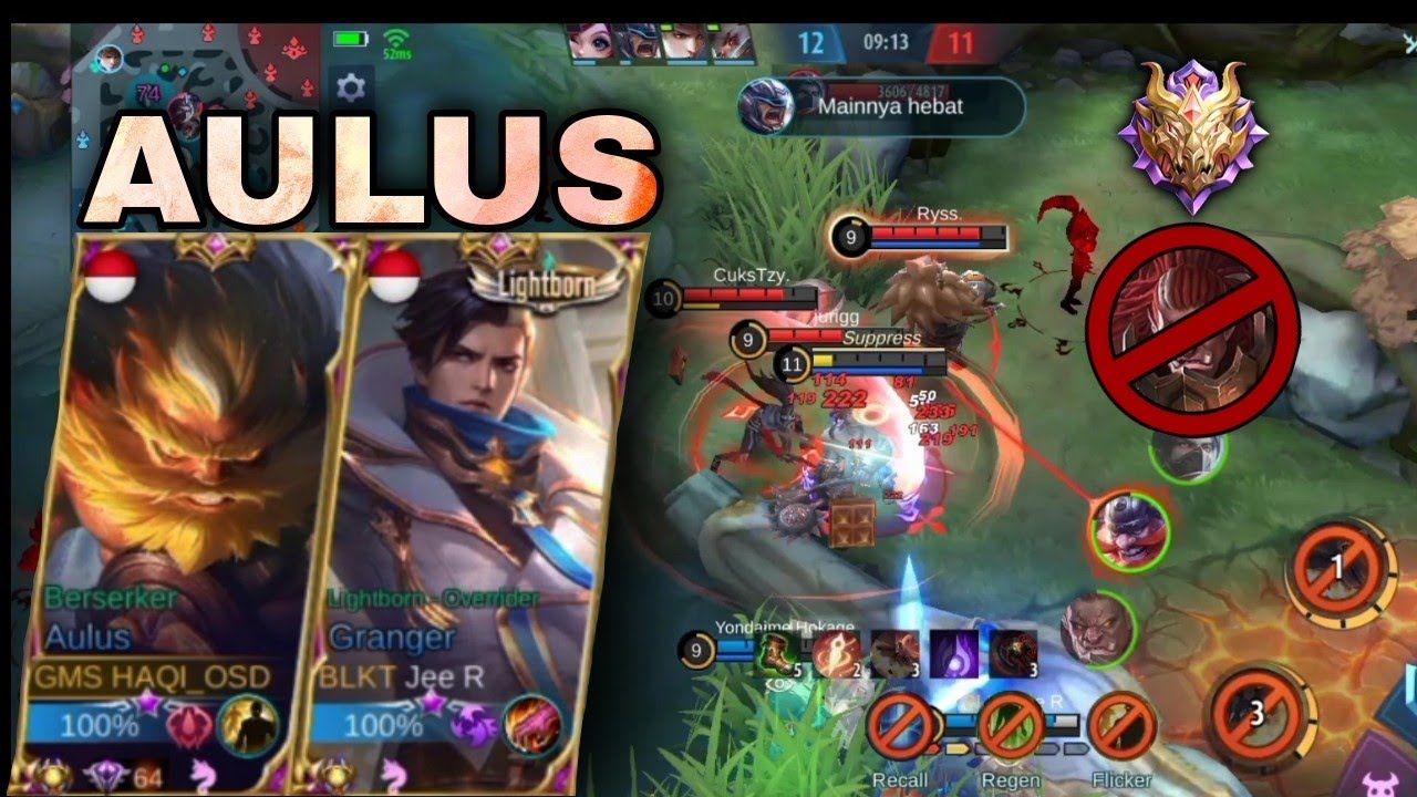 AULUS MOBILE LEGENDS | AULUS GAMEPLAY WITH TOP GLOBAL GRANGER -MLBB ...