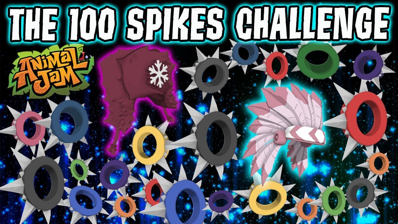 The 100 Long Spikes Challenge! 💯 Magenta Furry To Headdress Animal Jam ...