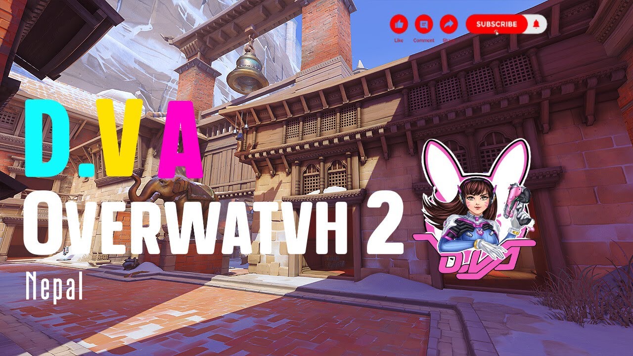 Overwatch 2 D.VA Game play Nepal map - YouTube