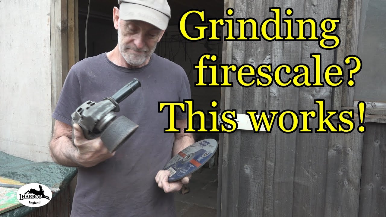New Bosch disc for grinding forge scale - YouTube