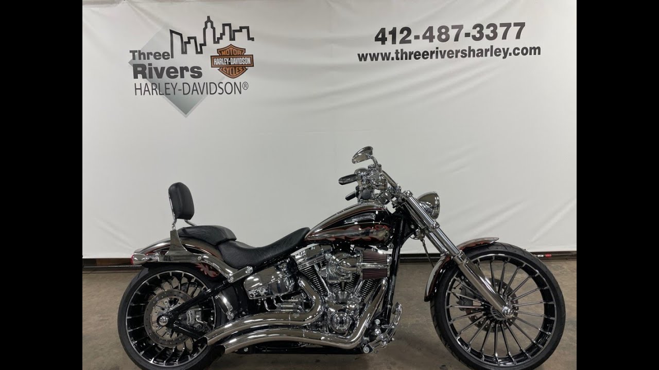 2014 Harley-Davidson CVO Breakout Black Diamond & Molten Silver - YouTube