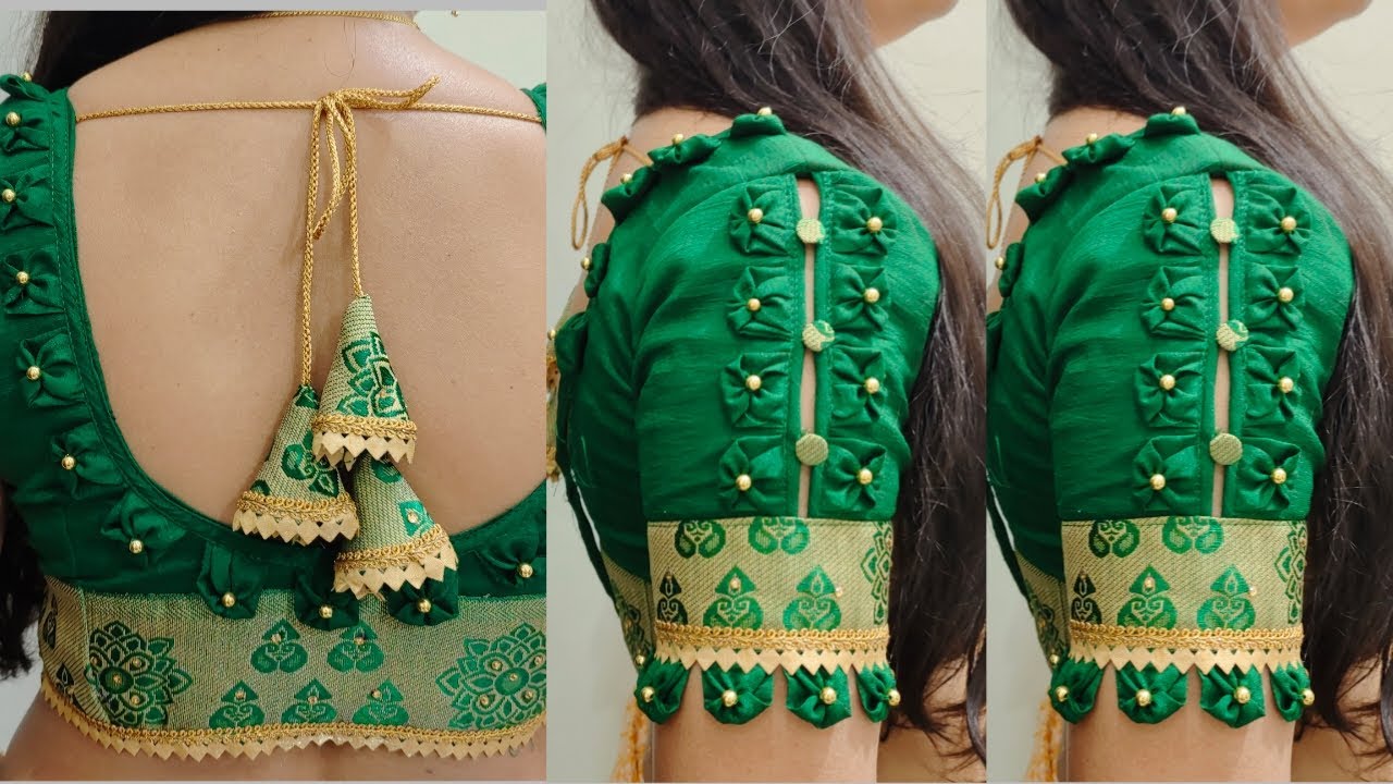 Blouse Sleeves Design Cutting And Stitching | Baju Ki Design - YouTube