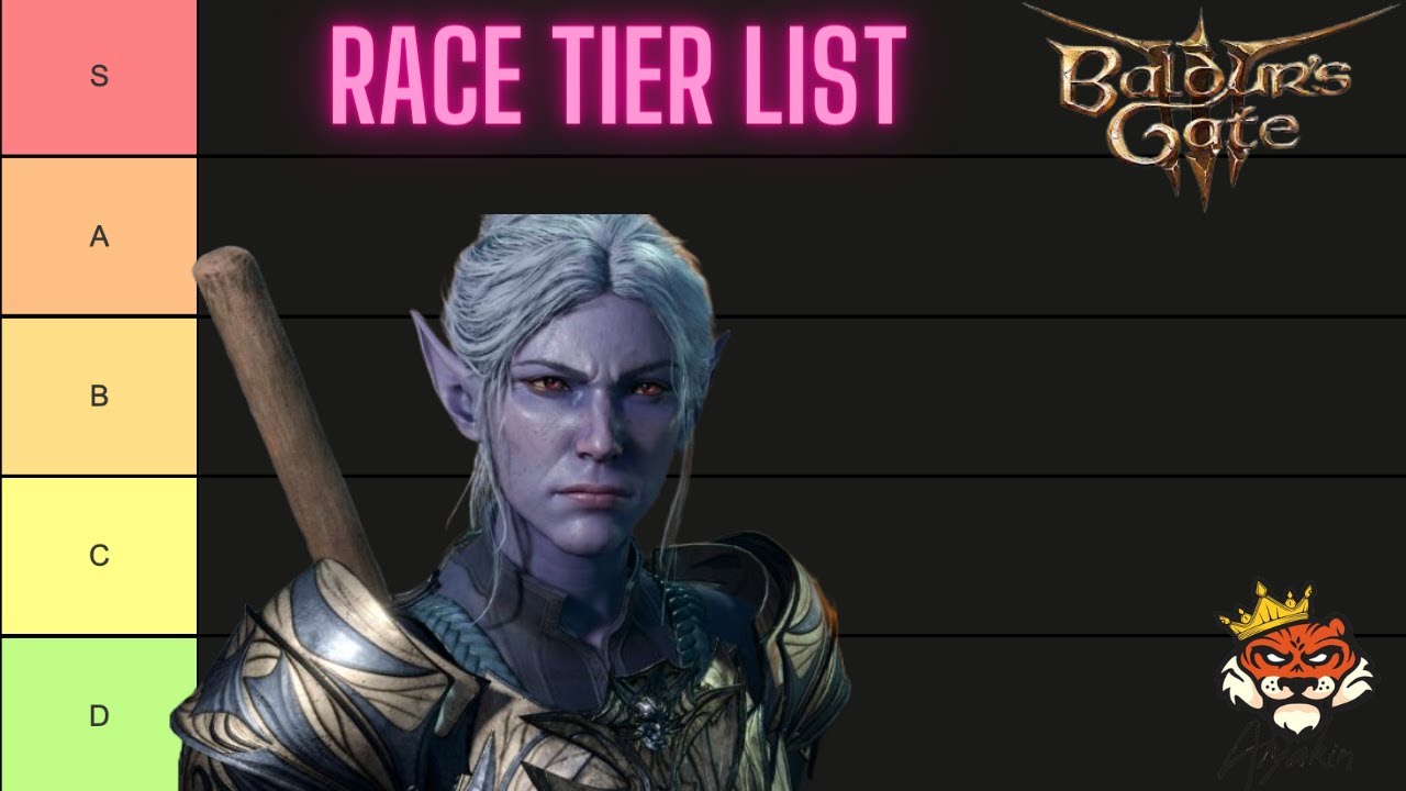 Race tier list for Baldur's Gate 3 l BG3 - YouTube