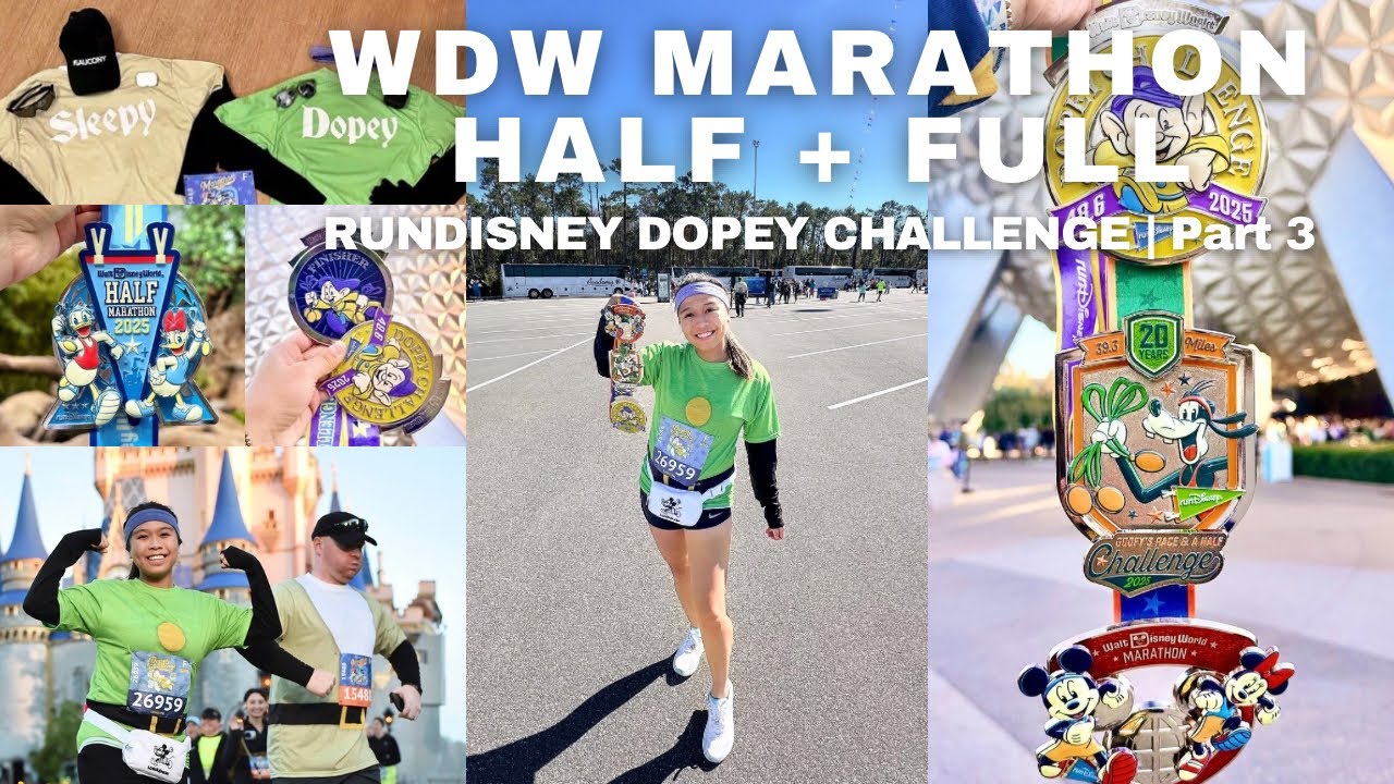 DISNEY WORLD MARATHON 2025 | Dopey Challenge, Half + Full Marathon ...