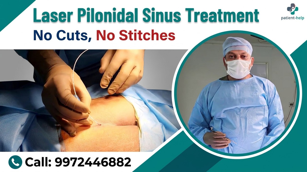 How is Laser Pilonidal Sinus Surgery done | By Dr. Adarsh Patil | Same ...