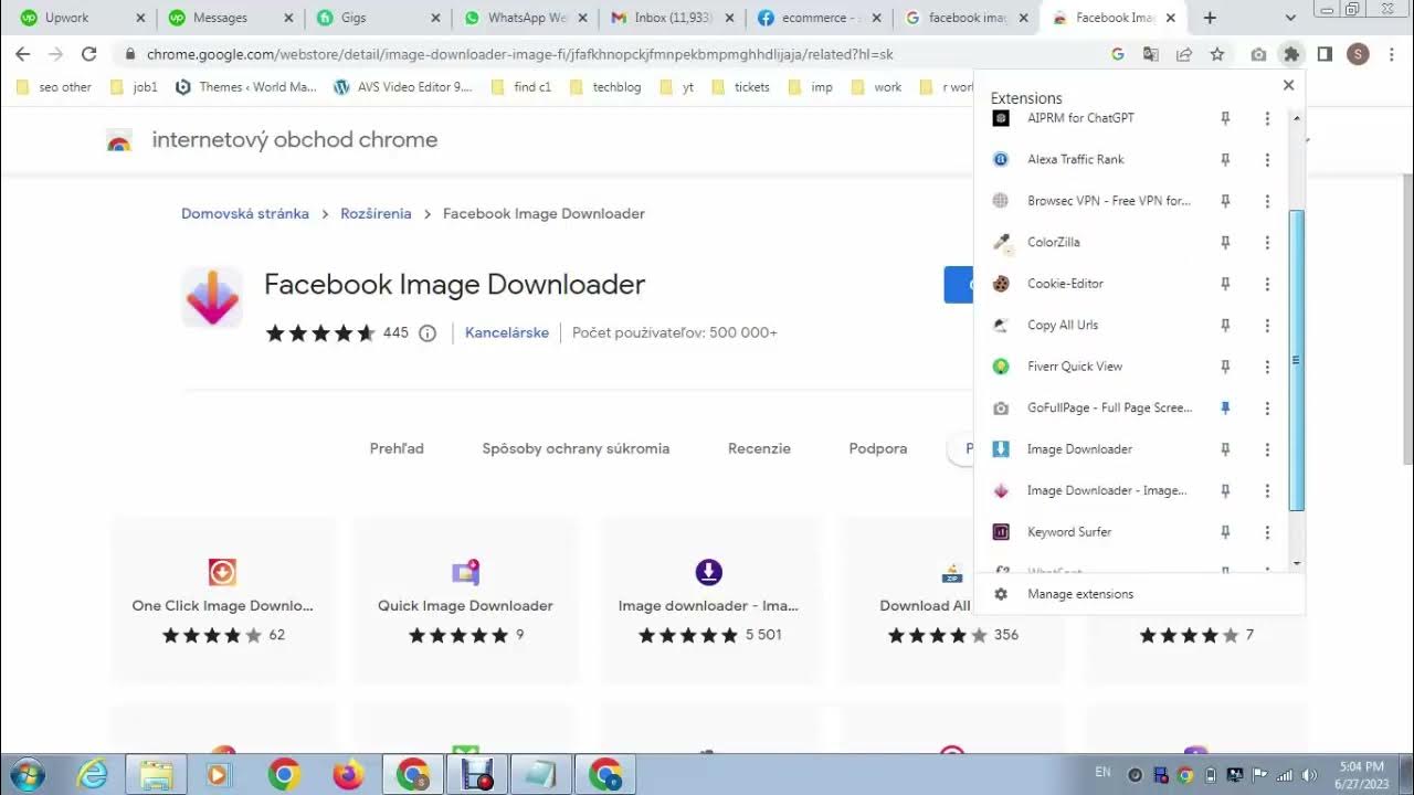 How to download multiple Facebook images within a single click - YouTube
