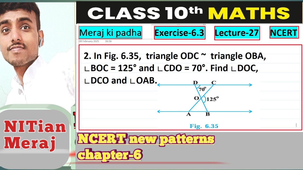 Ch - 6 | Class 10 Maths | Ex-6.3 | Q. No-2 | Lec-27 |NCERT | Meraj ki ...